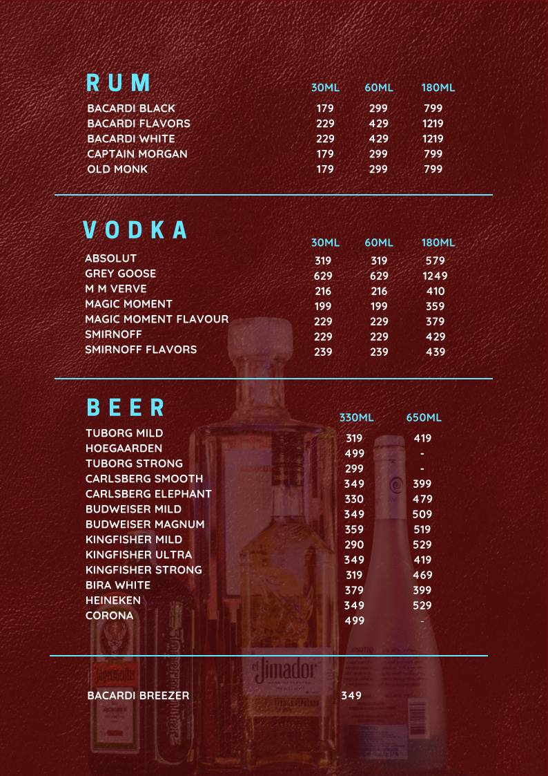 Menu at The Tribe Kitchen & Lounge, Thane