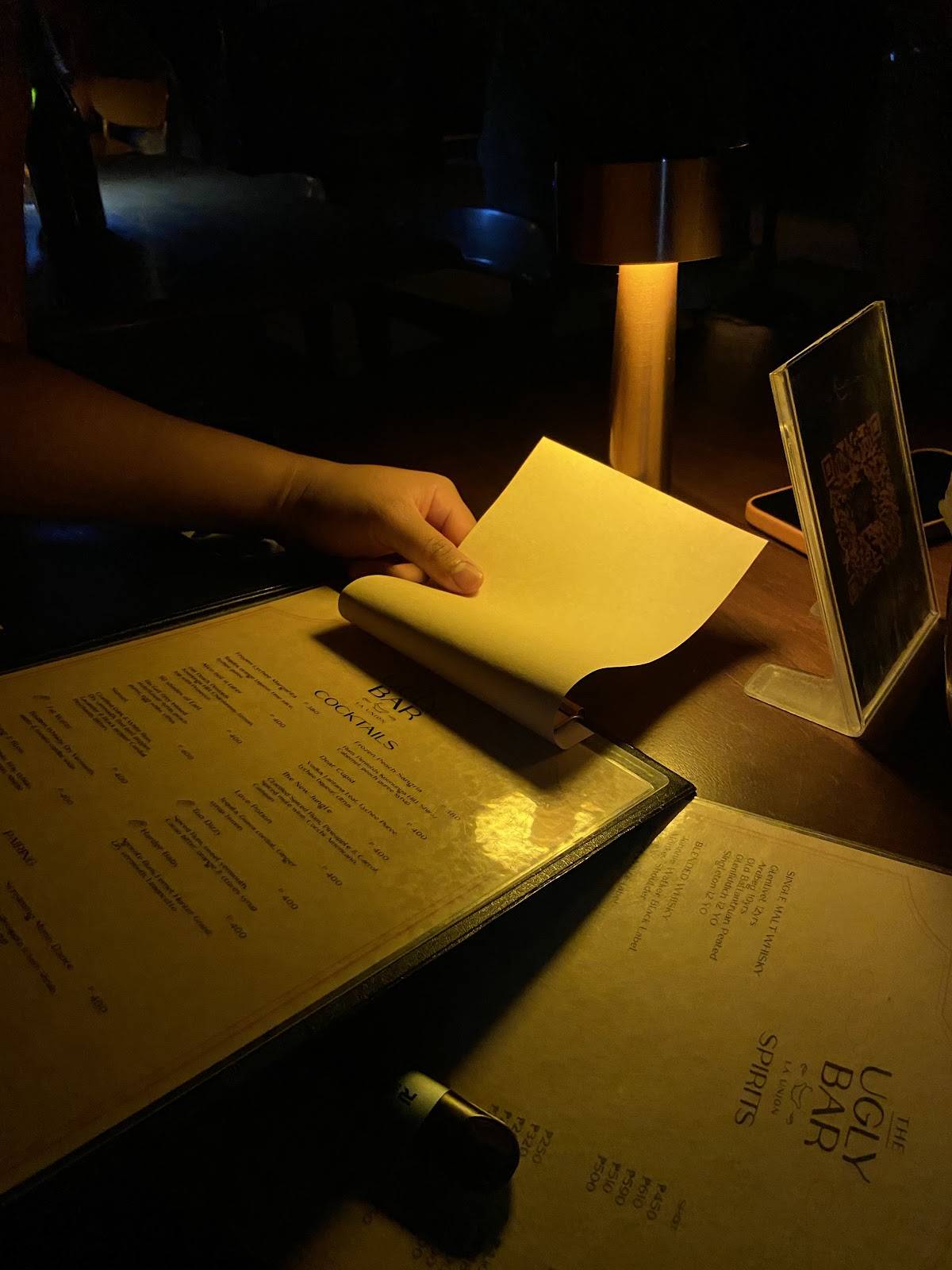 Menu at The Ugly Bar LU, San Juan