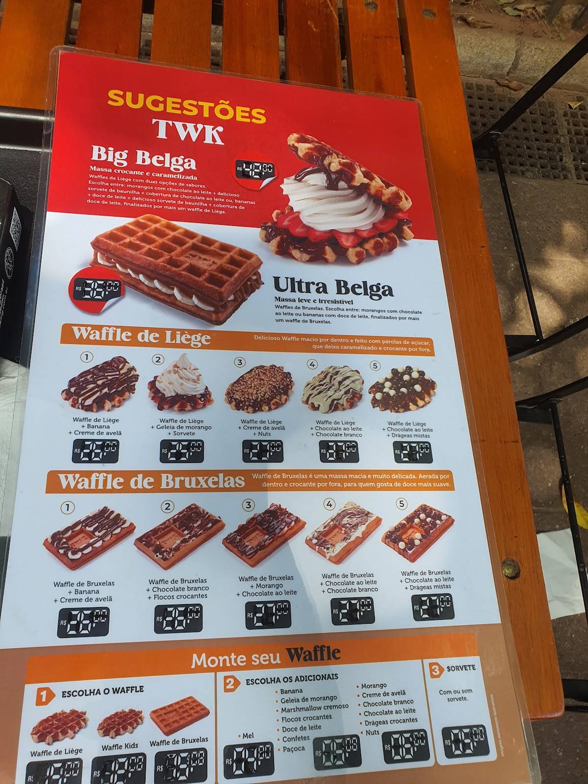 Menu em The Waffle King restaurante, Belo Horizonte