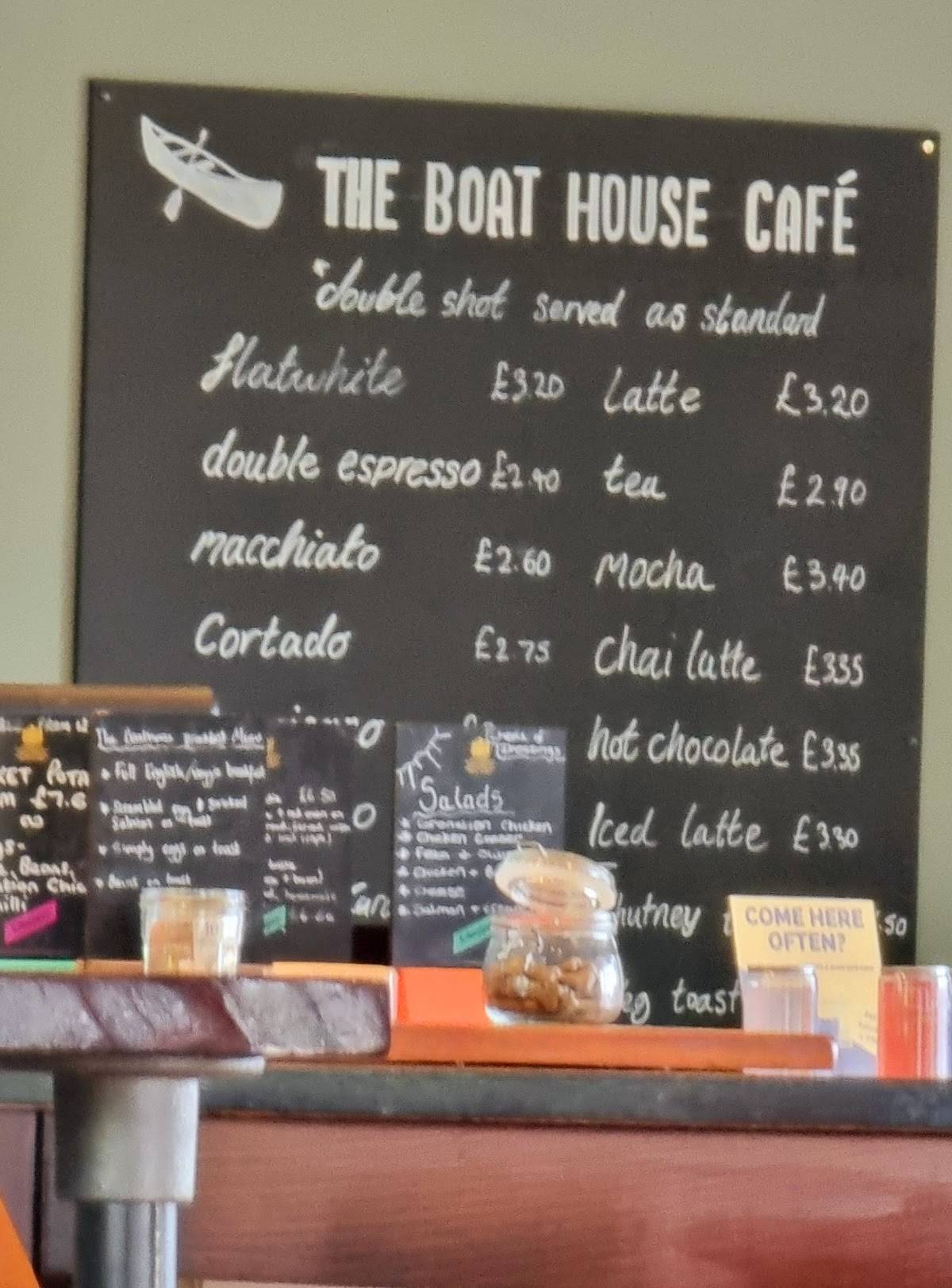 Menu at The Boathouse restaurant, Lincoln
