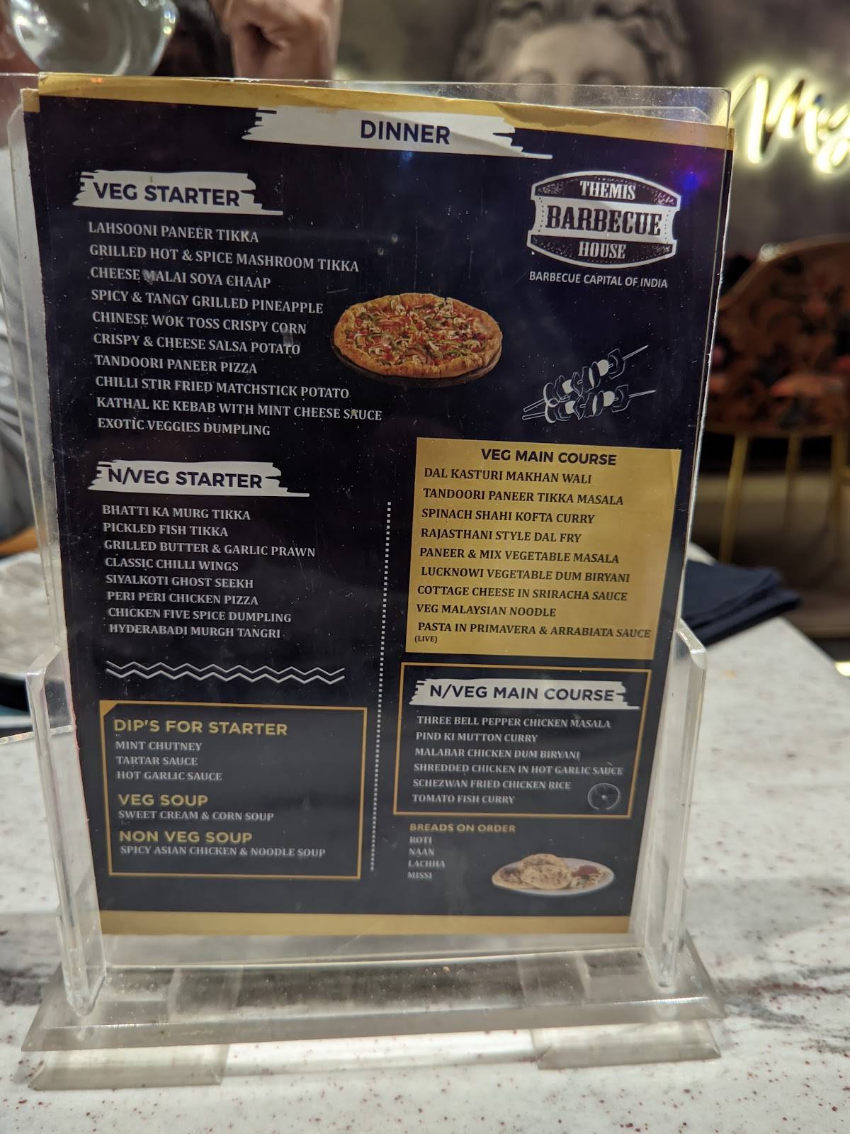 Menu at Themis Barbecue House - NSP, New Delhi, Aggarwal Millennium Tower 1