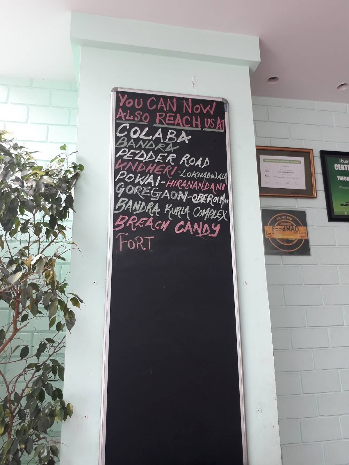 Menu at Theobroma Bakery and Cake Shop - Pali Hill, Mumbai, Mumbai ...