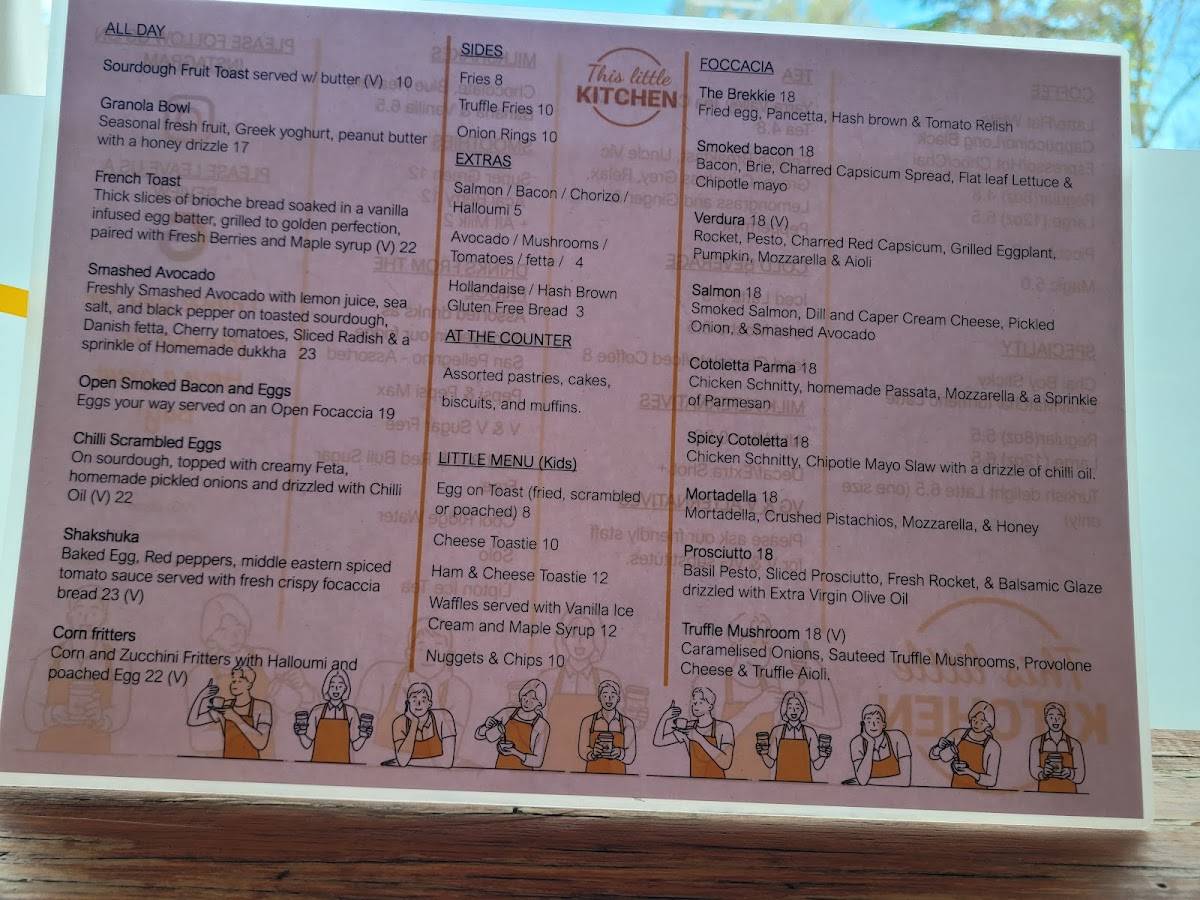 Menu at This Little Kitchen cafe, Ringwood North