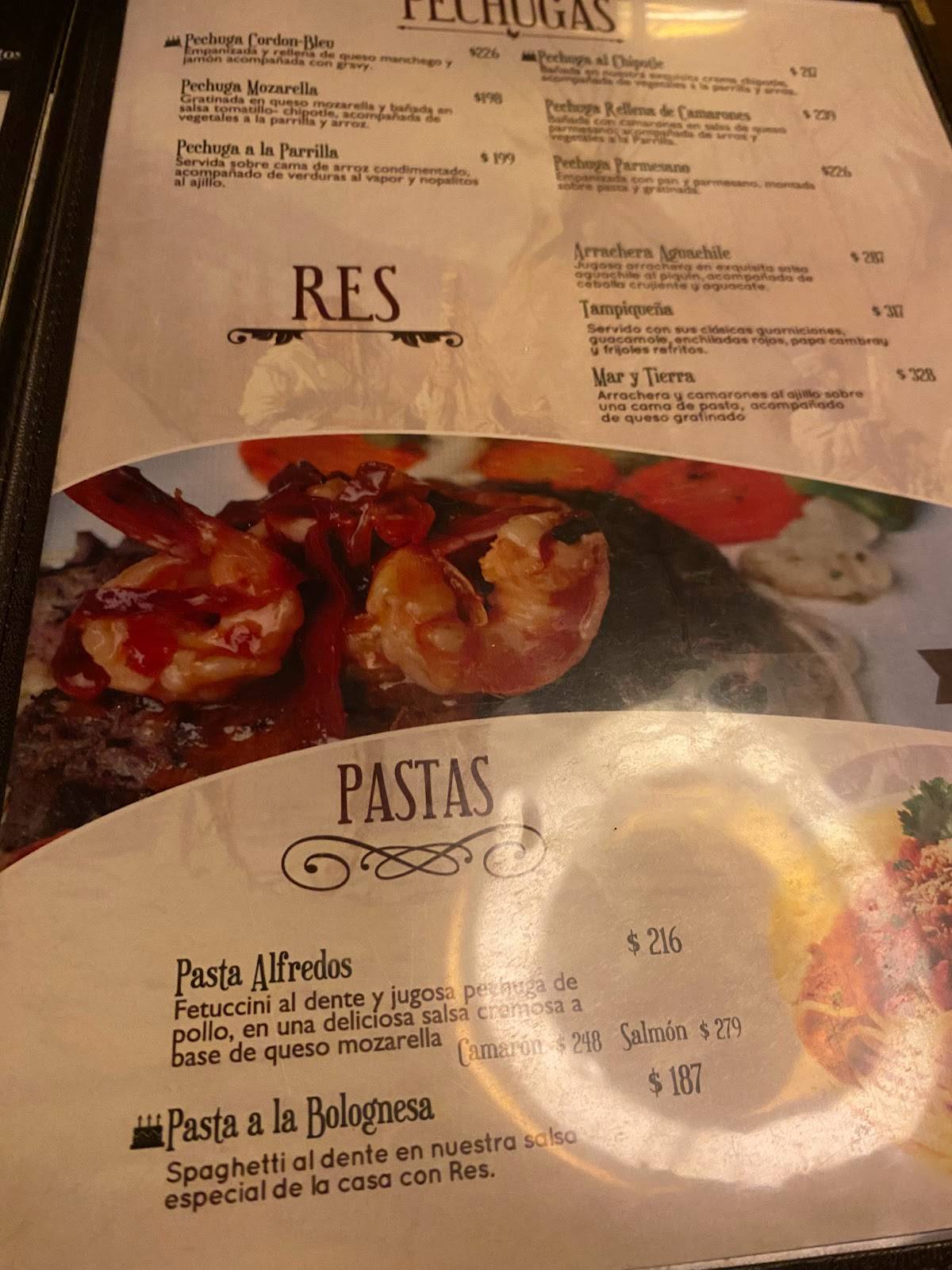 Carta de Tierra Santa Restaurante, Monclova, Washington 33-A