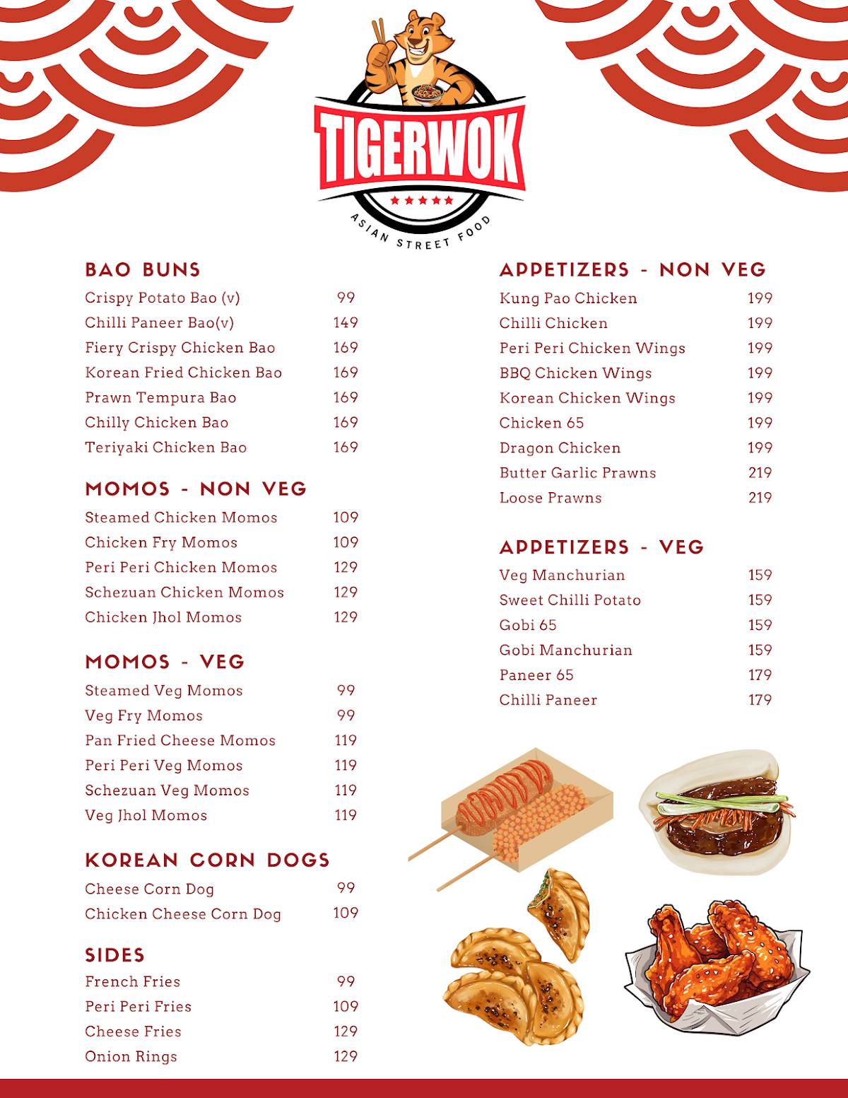 Menu at Tiger Wok - Asian Street Food, Hyderabad