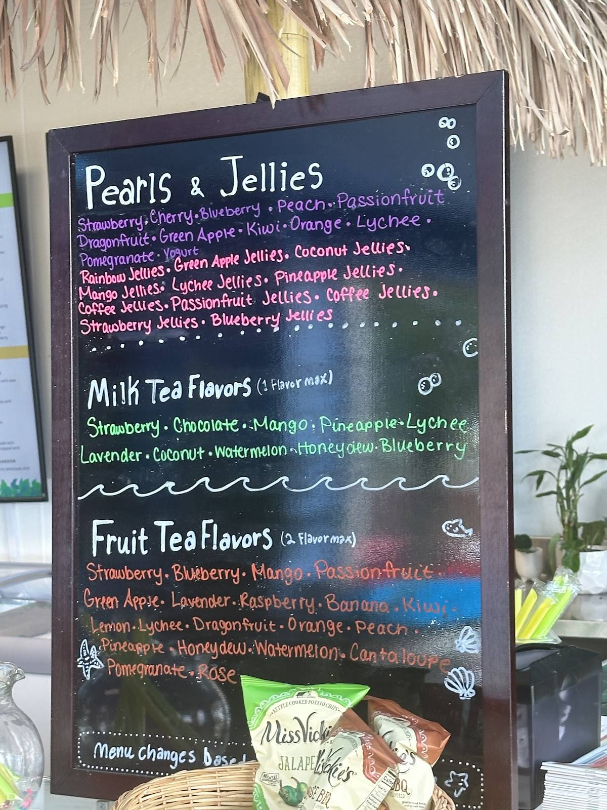 Menu at Tiki island Bubble Tea Cafe, Loganville