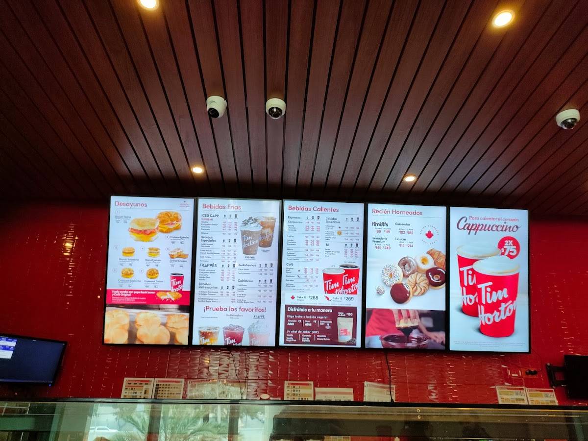 Menu at Tim Hortons Arboleda cafe, San Pedro Garza García, Av. del ...