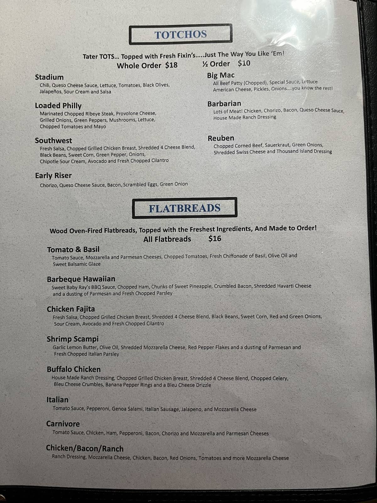Menu at TimeOut Tavern pub & bar, Newport, 360 E Chatham St