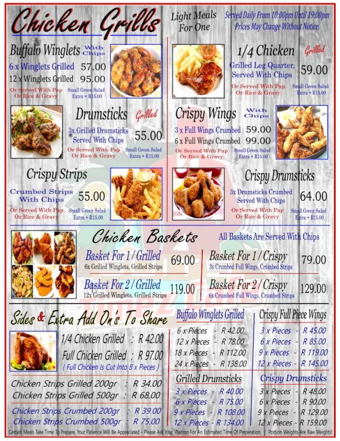 Menu at Suits Timez Café Carletonville Merafong City pub & bar ...