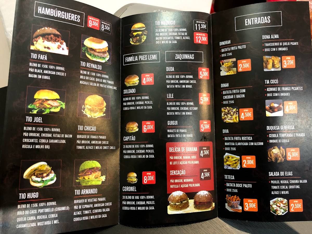 Menu em Tio Fafá Hamburgueria - Maia restaurante, Maia