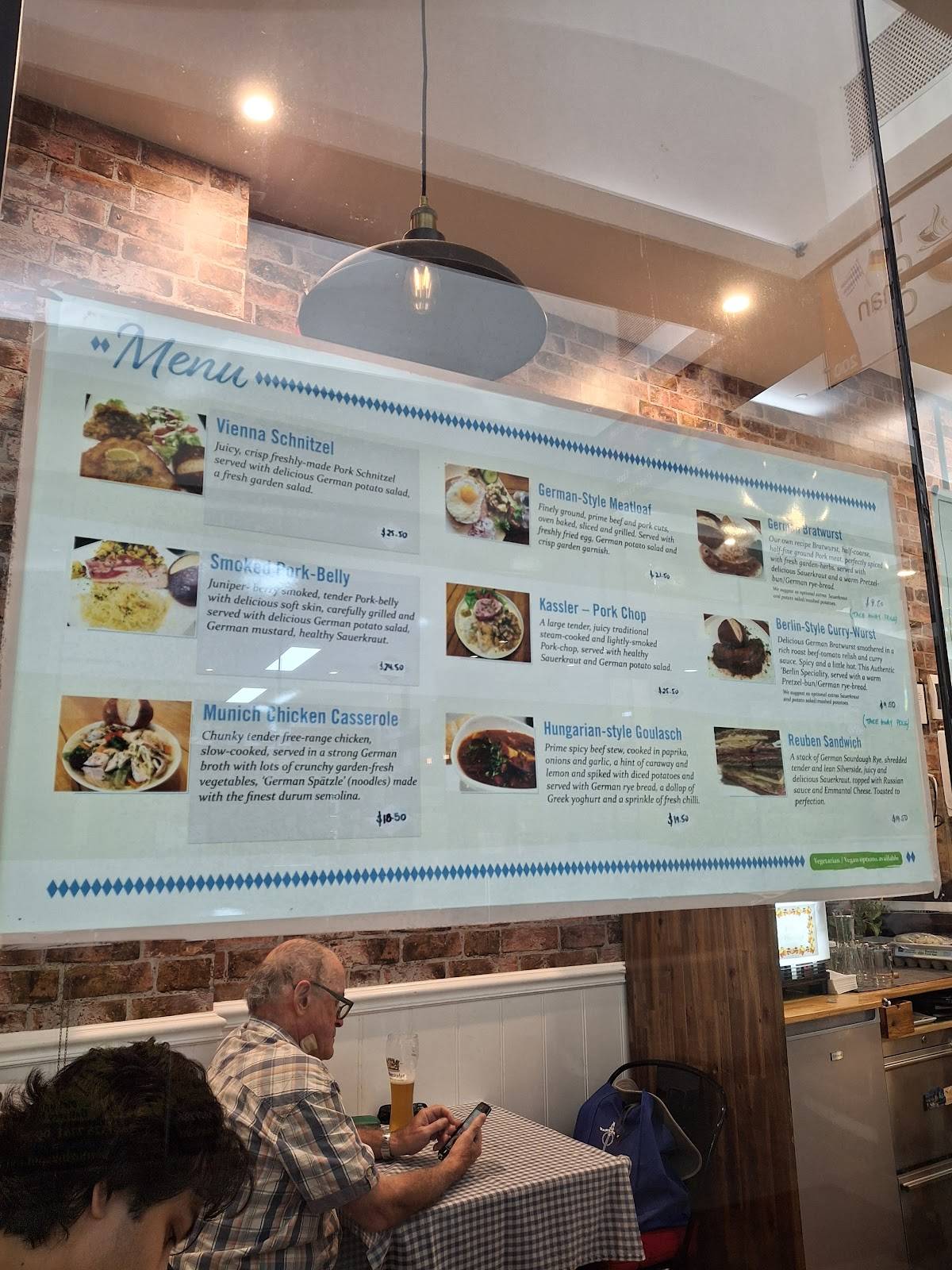 Menu at Toffee Cafe, Perth