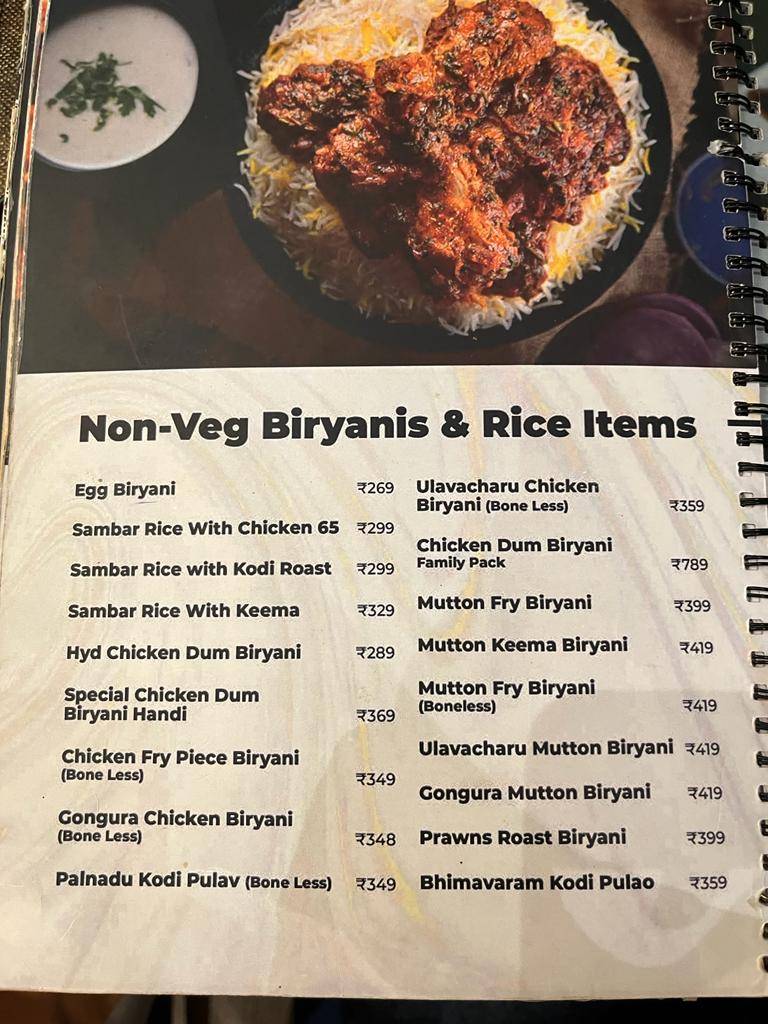 Menu at Tollgate The Eating House, Secunderabad, Plot No 229