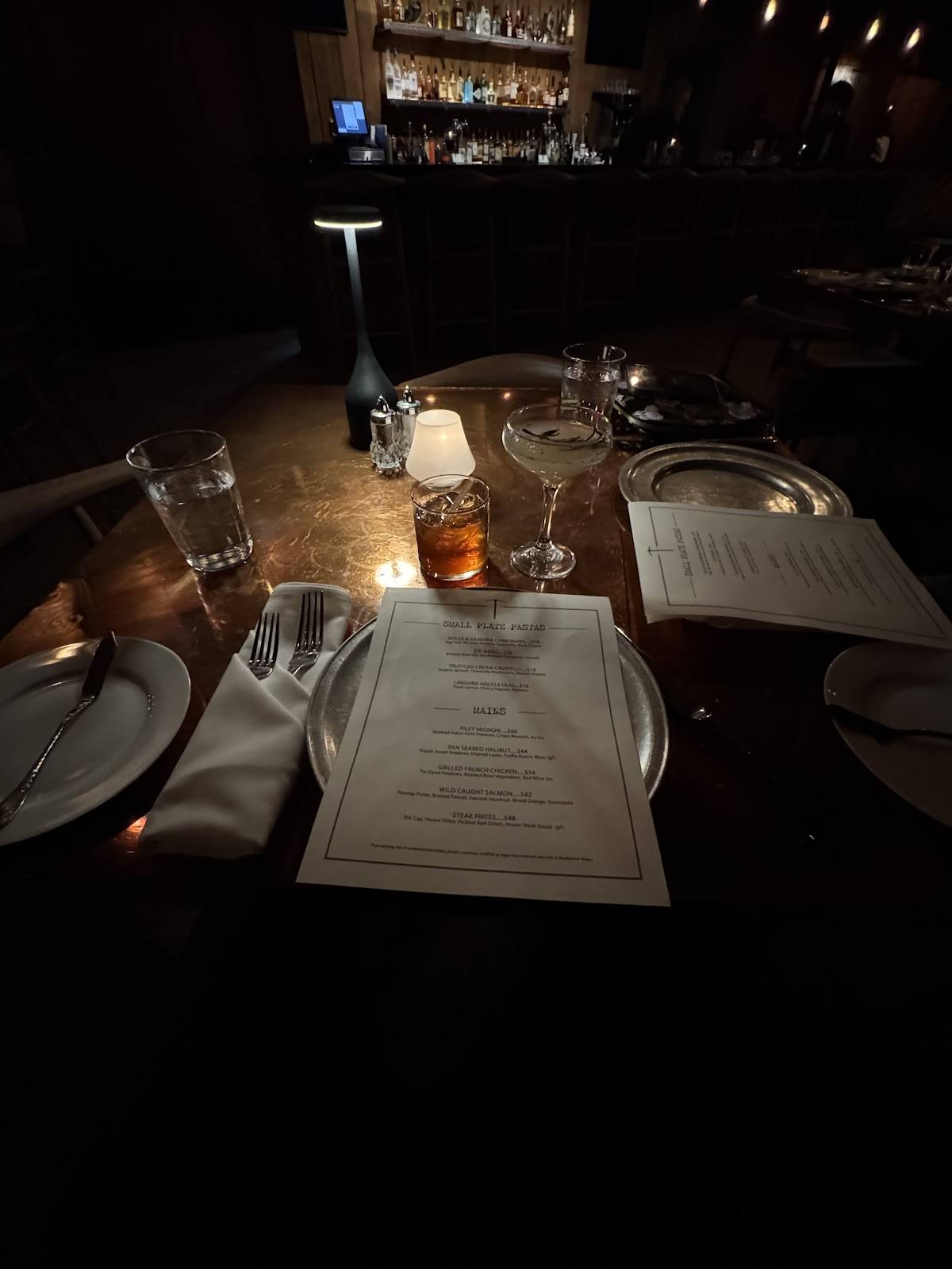 Menu at Tony’s Mining Company Restaurant, Cornwall