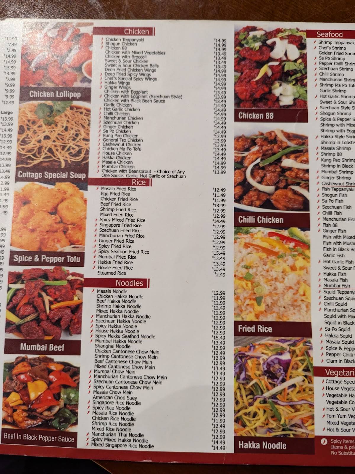Menu au Pepper Hakka & Thai Cuisine restaurant, Toronto, 80 Ellesmere ...