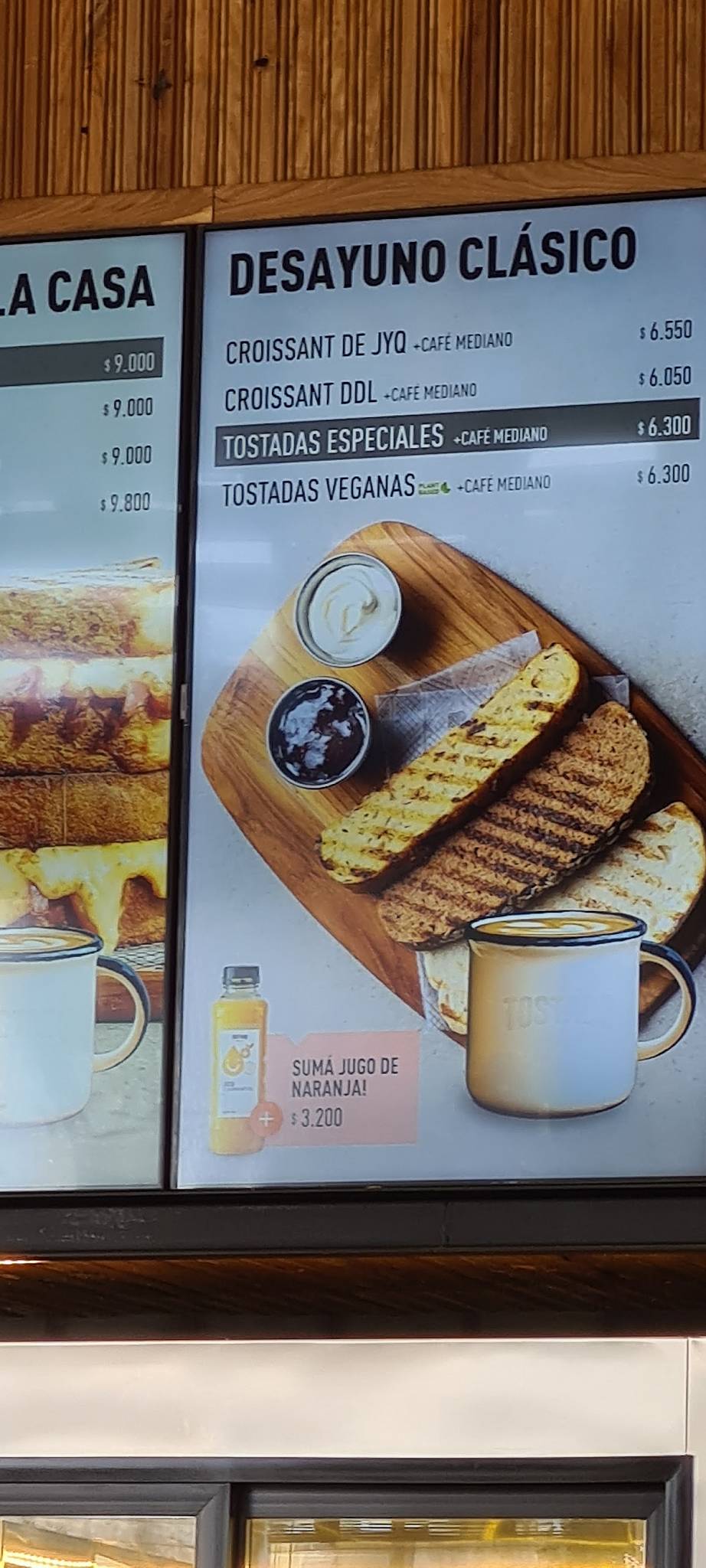 Menu at Tostado Café Club, Vicente López