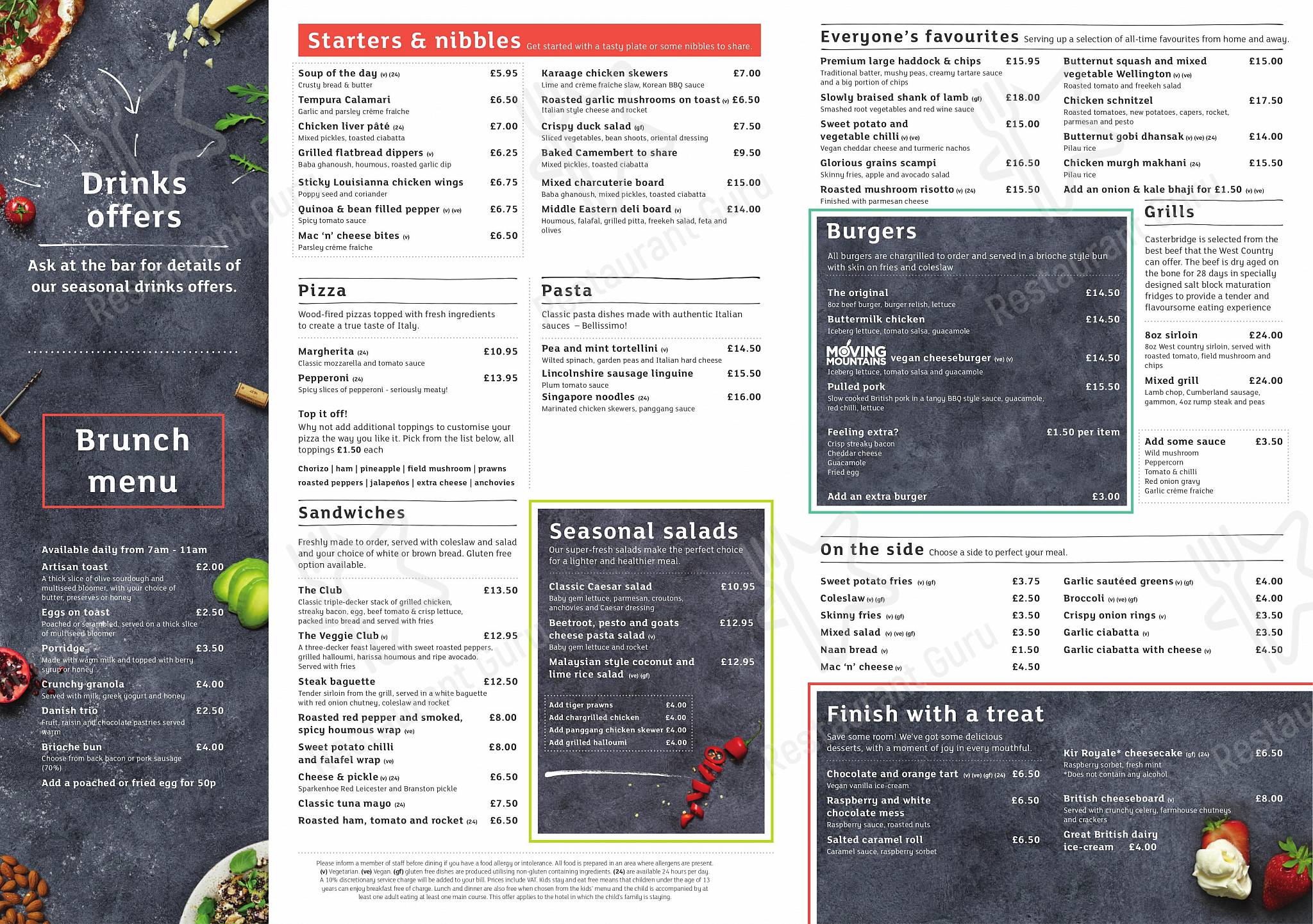 Menu at Traders Restaurant at Holiday Inn, Rochester