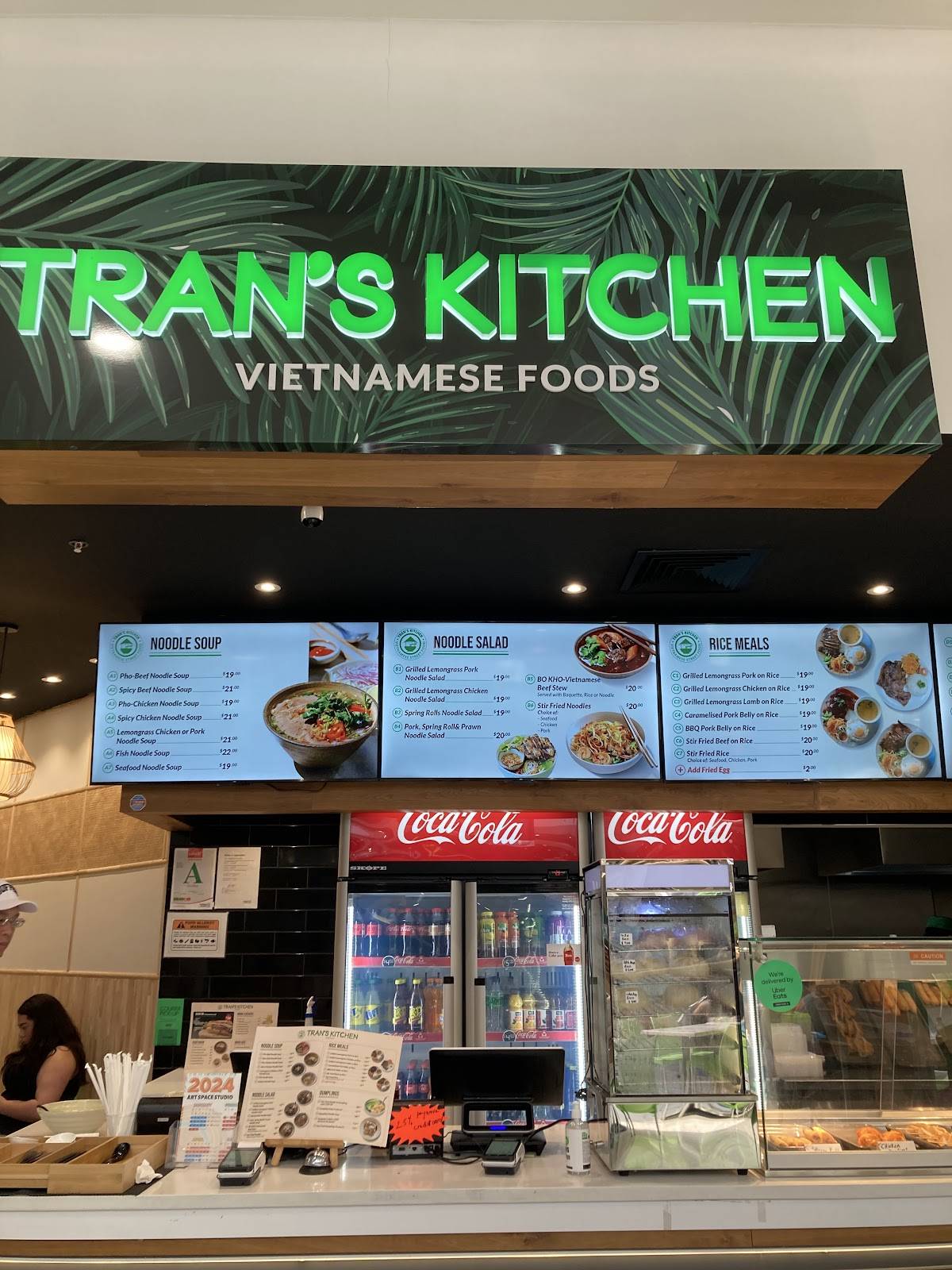 Menu at Tran's Kitchen Vietnamese Ormiston restaurant, Auckland