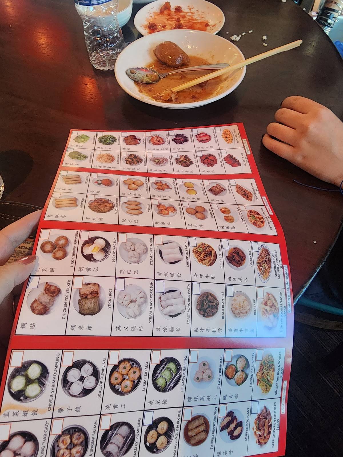 Menu at Tropical Chinese Restaurant, Miami