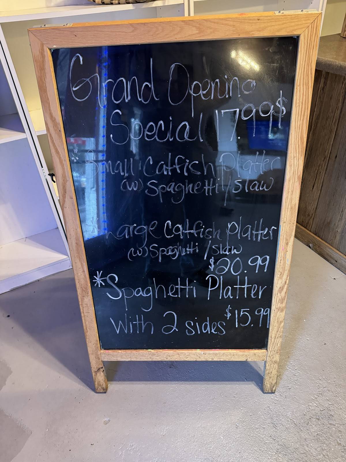 Menu at Trudie's Catfish Cabin BBQ, Brunswick