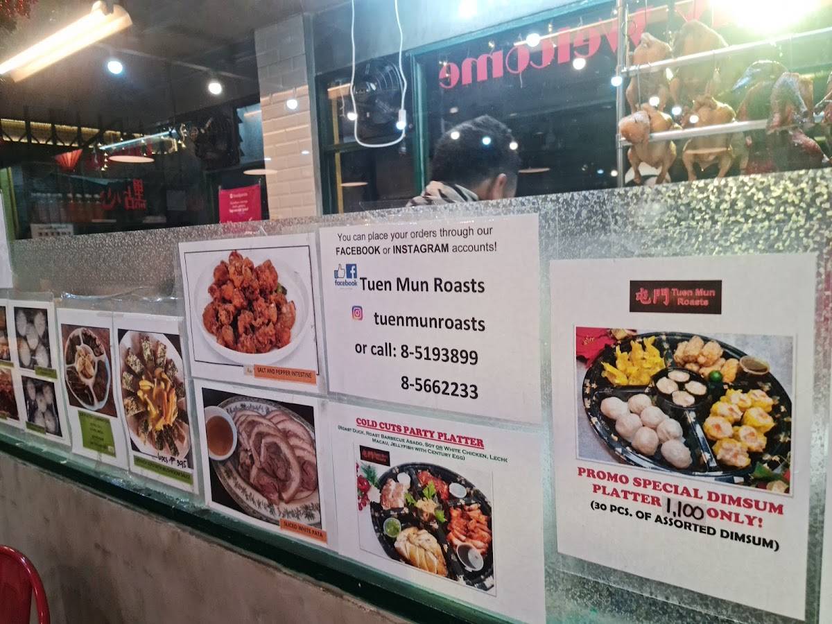 Menu at Tuen Mun Roasts restaurant, Quezon City