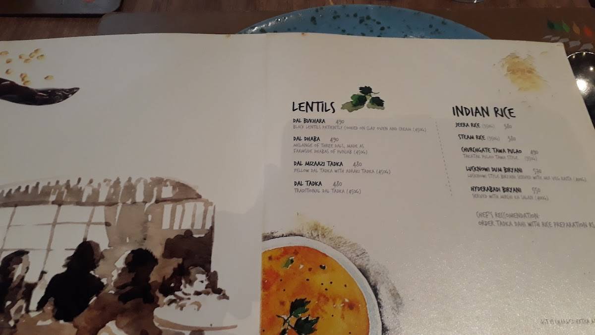 Menu at Under The Neem Trees, Ahmedabad