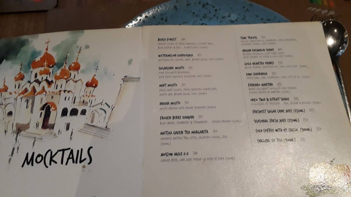 Menu at Under The Neem Trees, Ahmedabad