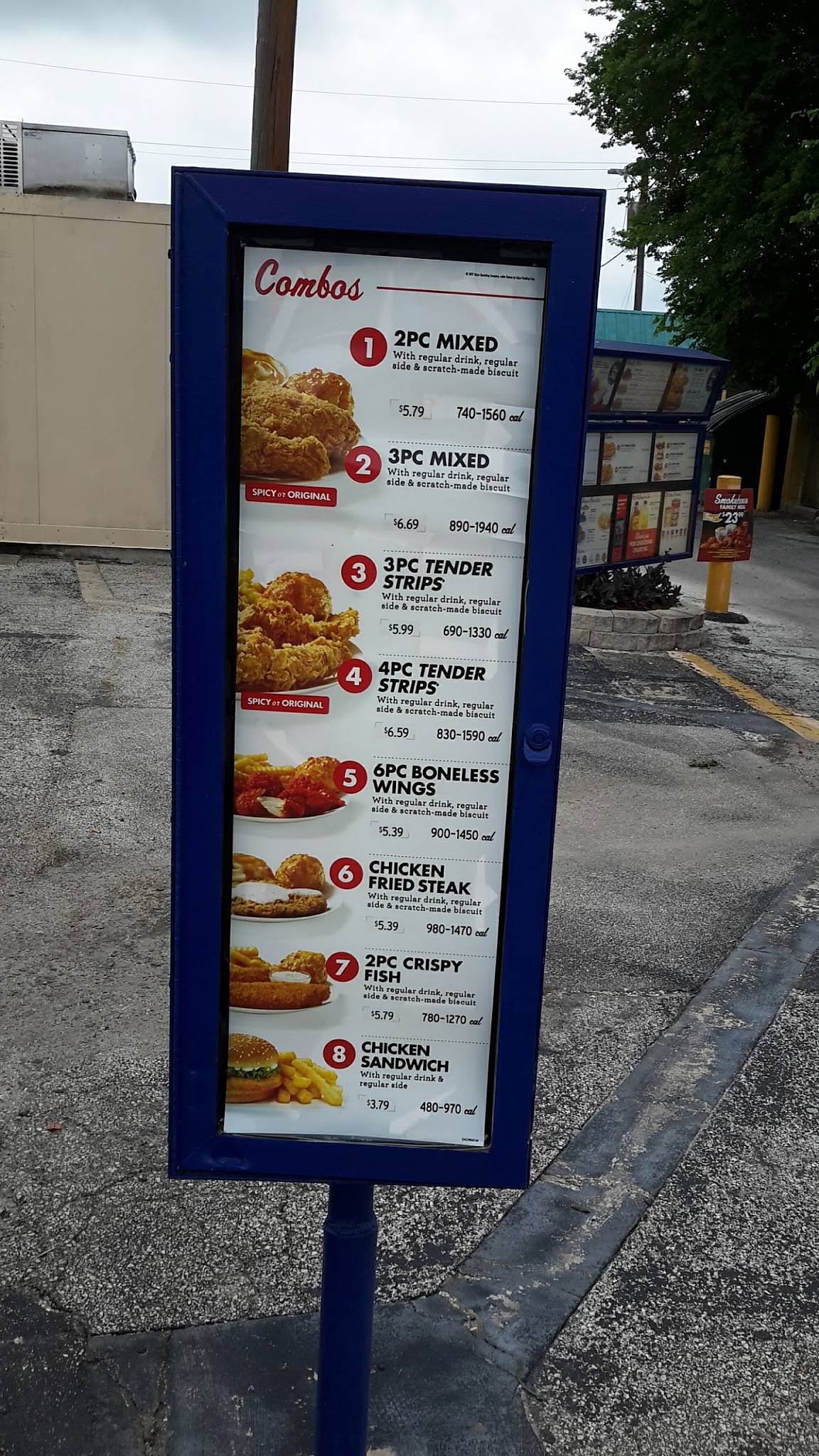 Menu at Church's Chicken fast food, Universal City