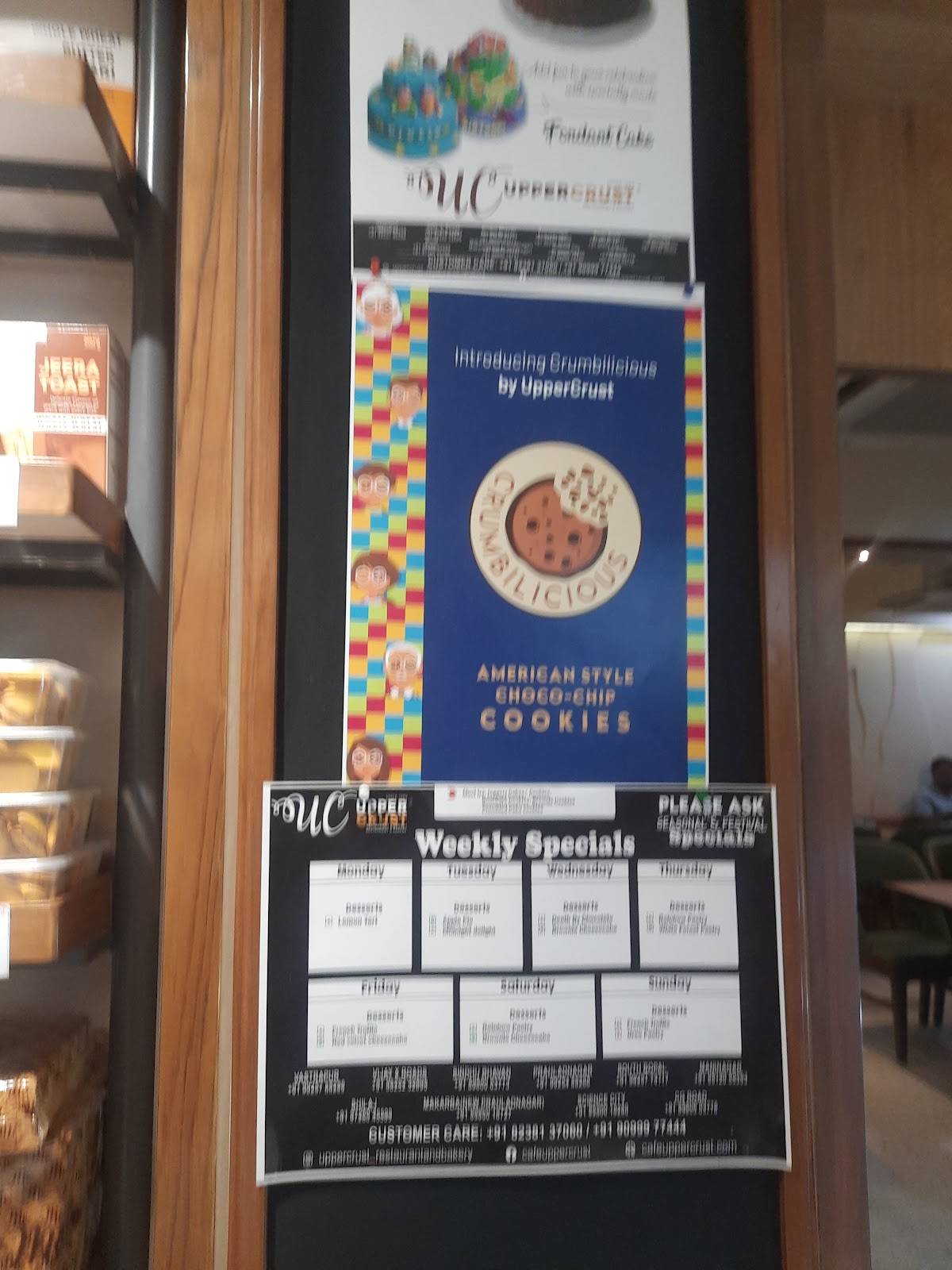 Menu at Upper Crust Bakery, Ahmedabad, 12