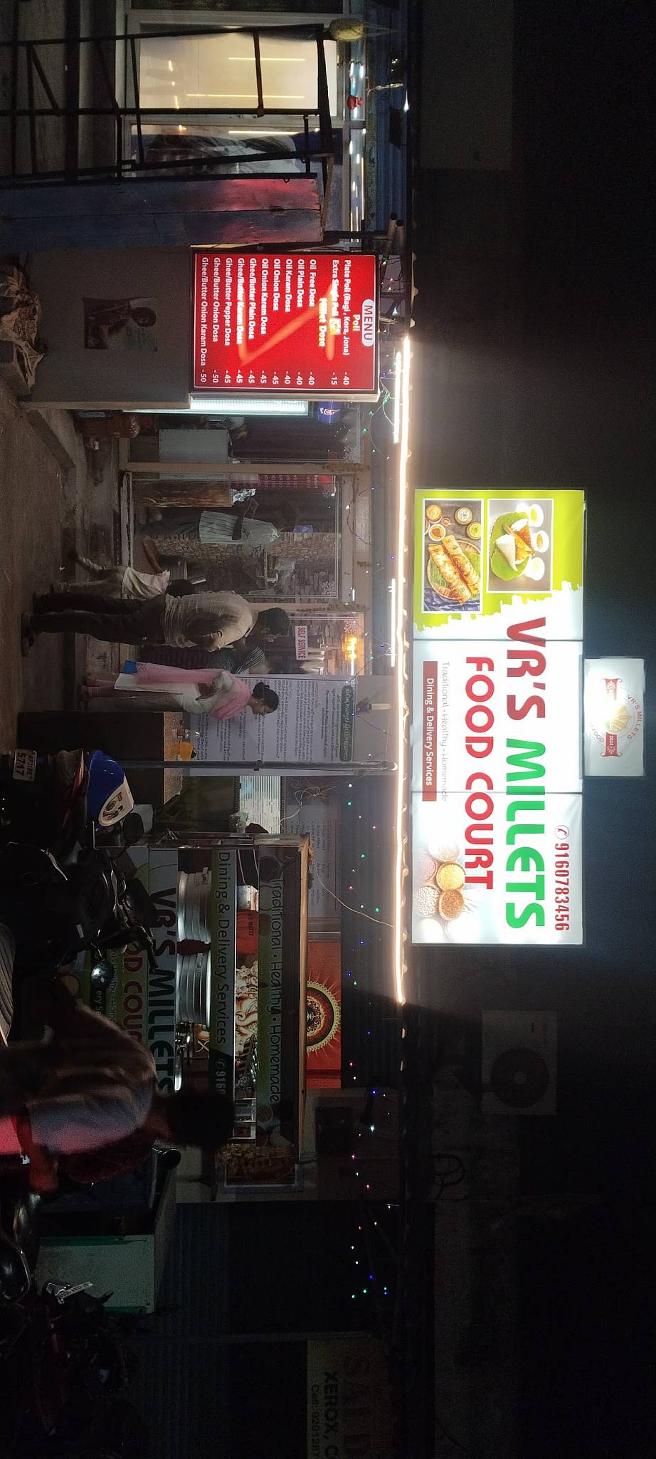 Menu at VR's Millets Food Court, Bheemili