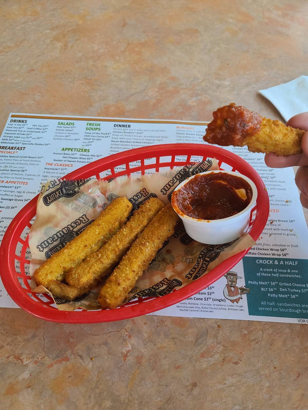 Carta de Valley Dairy Restaurant, Blairsville, 920 US-22