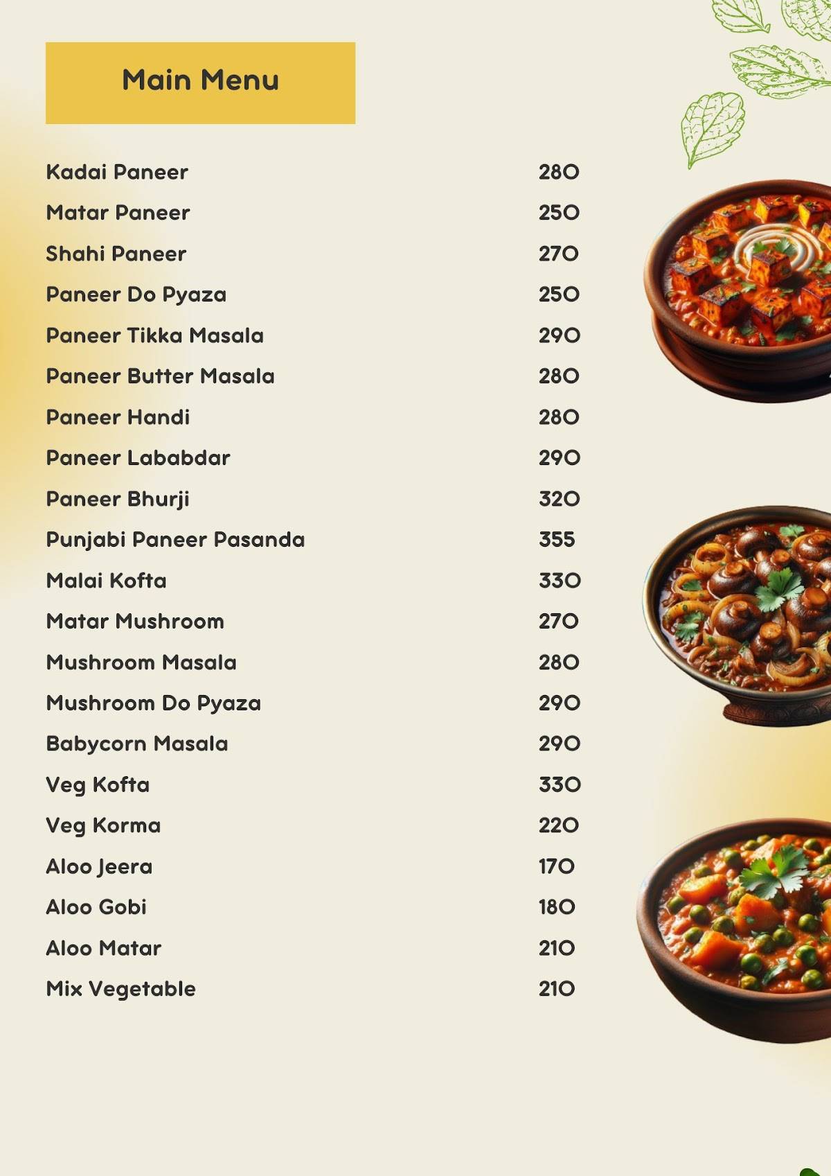 Menu at Vegking Family Restaurant Varanasi, Varanasi
