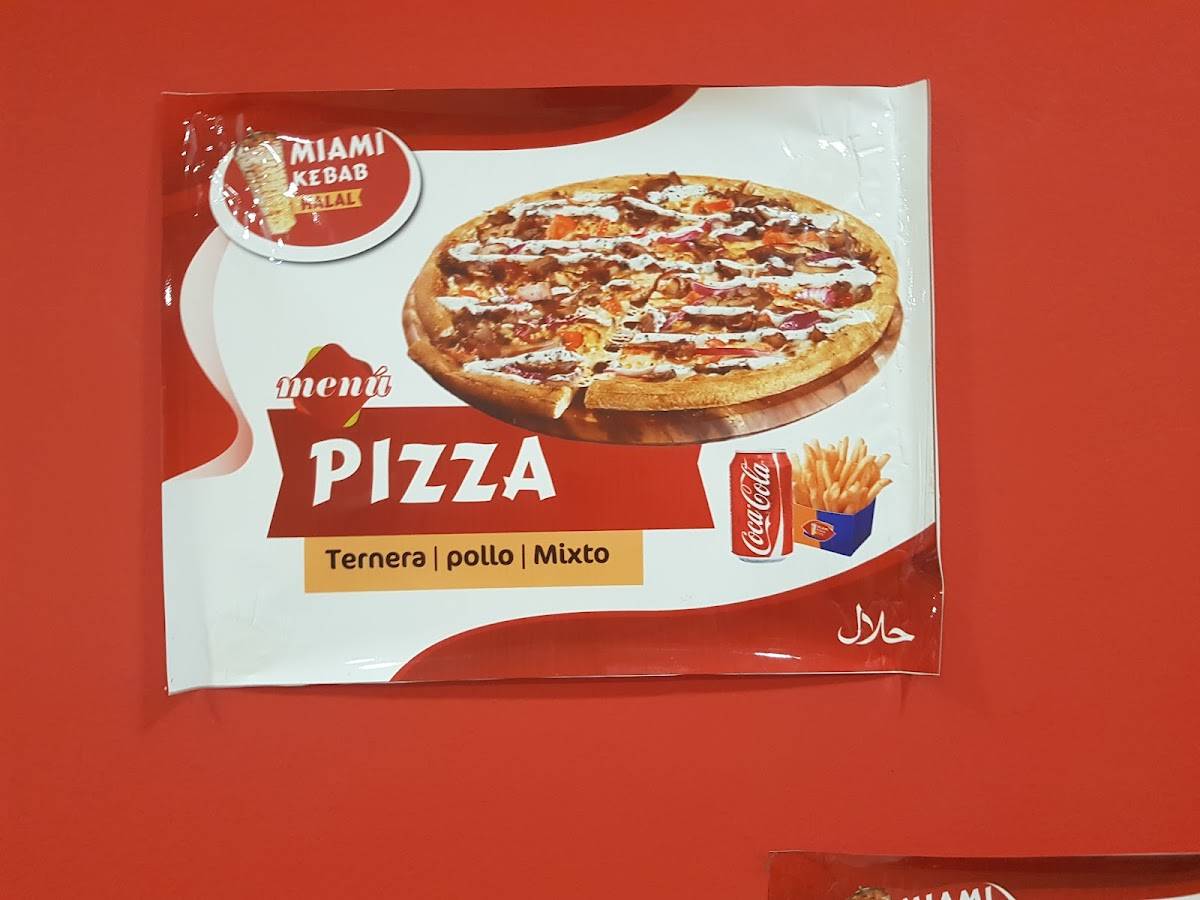 Menu at MIAMI KEBAB, PIZZA, ARROZ (BASMATI) 100%HALAL restaurant ...