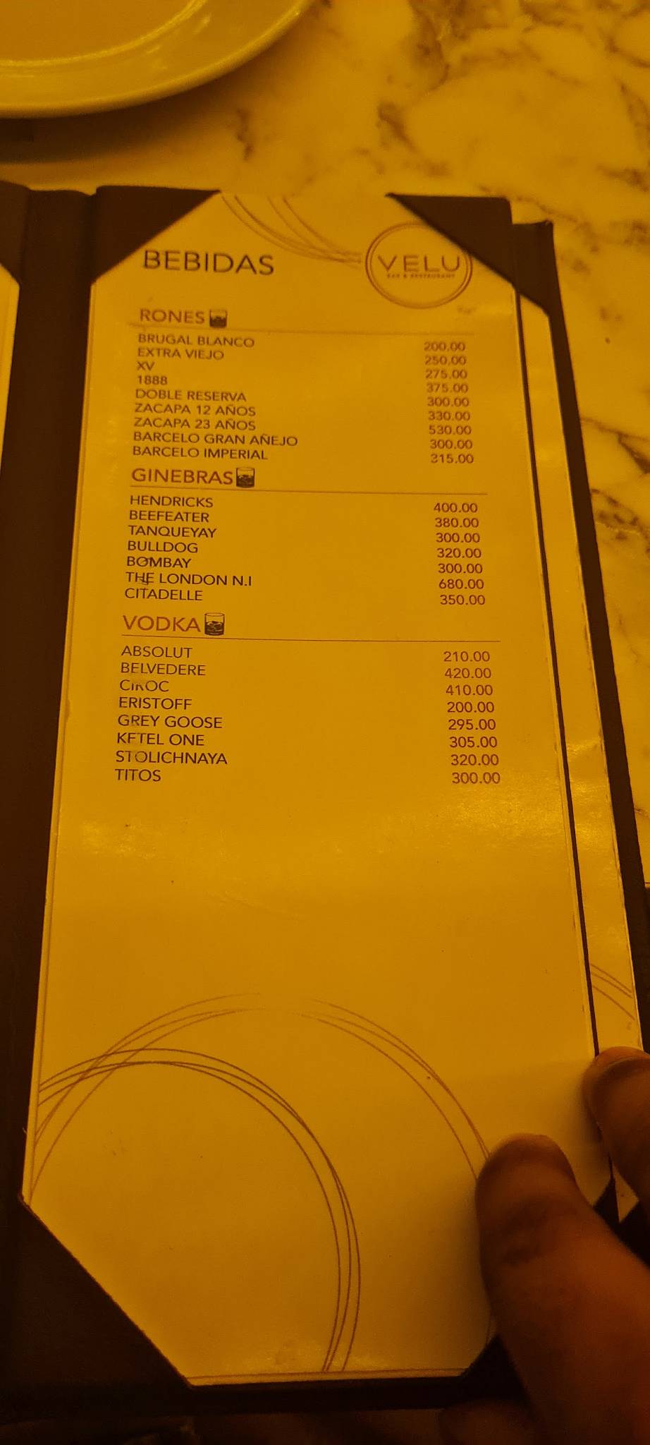 Carta de 4 Jacks Bar, Bistro & More, Santo Domingo