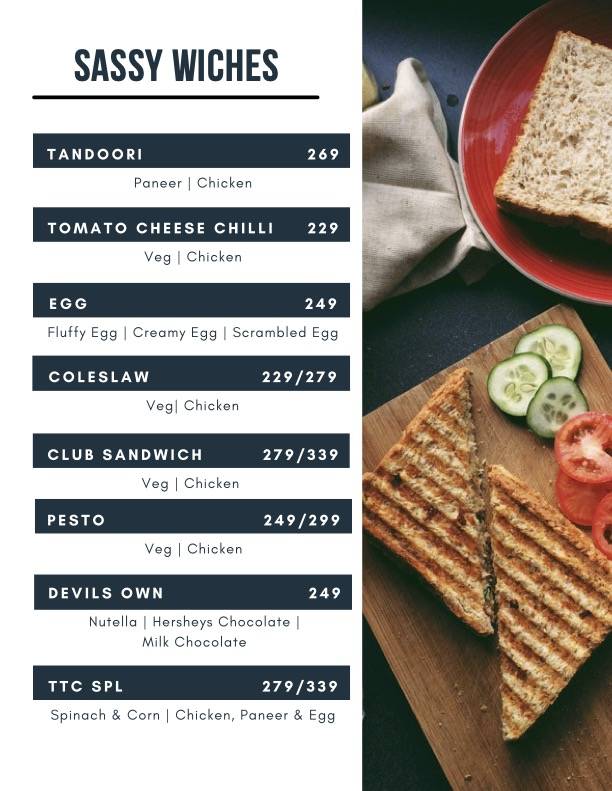 Menu at Trippy Tree Cafe(#TTC), Vijayawada
