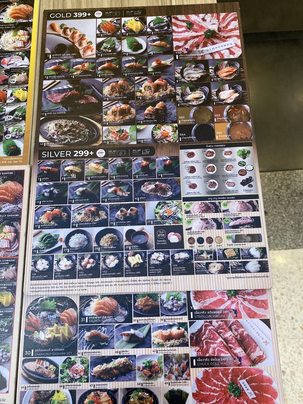 Carta del restaurante WASHI ฮาร์เบอร์ แหลมฉบัง ชั้นB, Laem Chabang