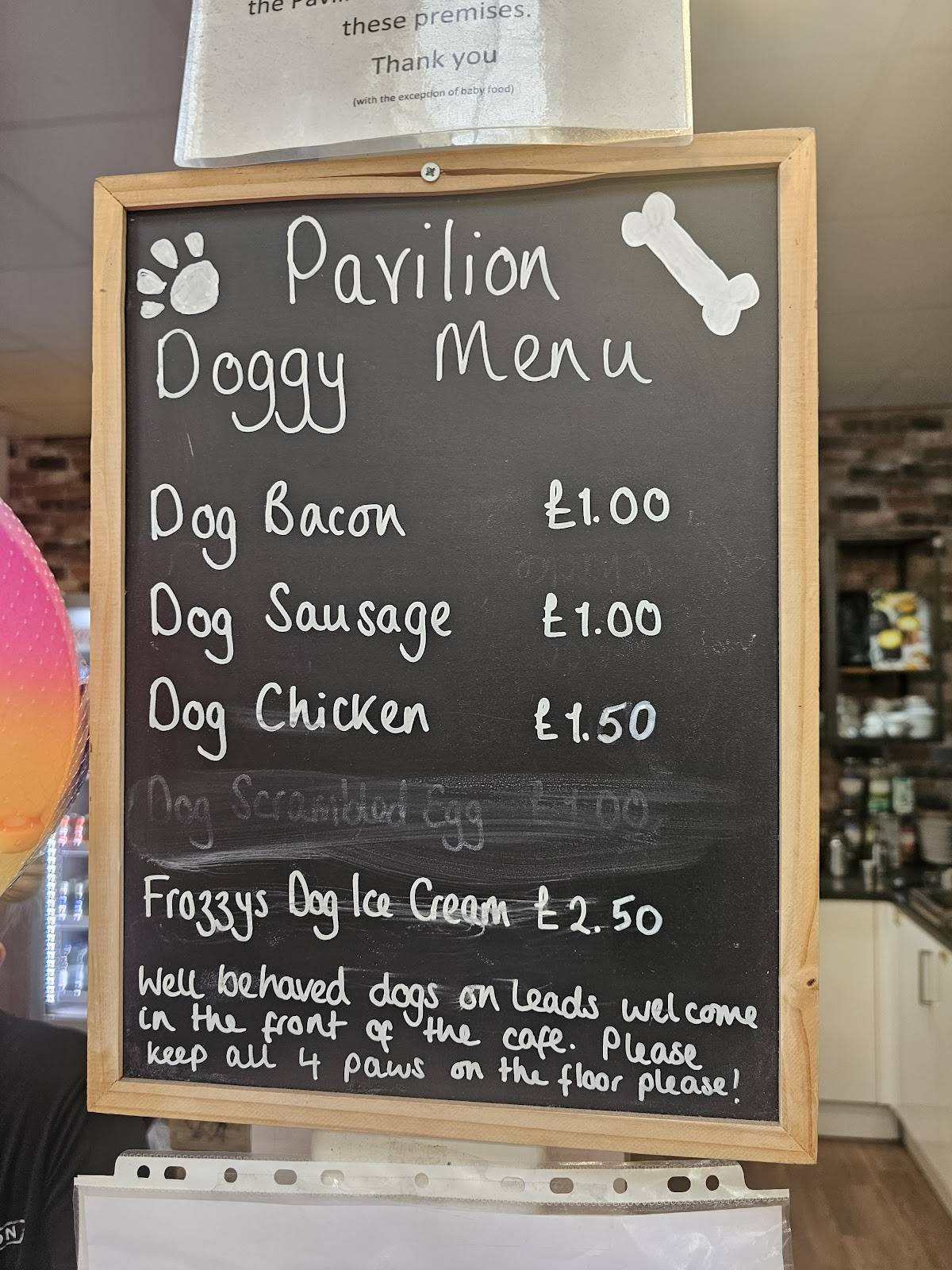 Menu at Pavilion Café cafe, Wallington, Church Rd