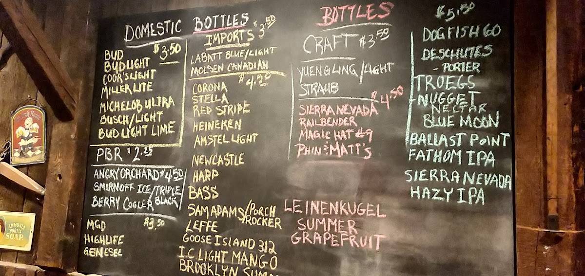 Menu at Draft House pub & bar, Warren, 707 Pennsylvania Ave E