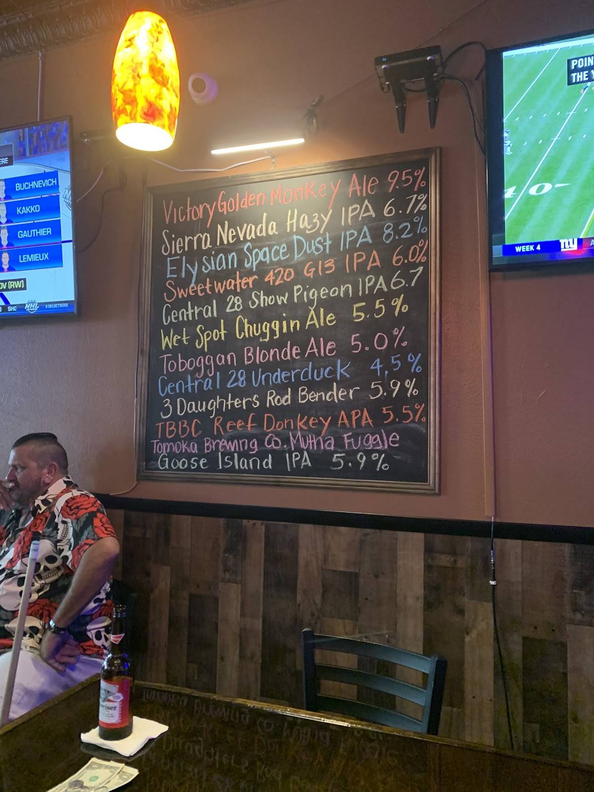 Menu at Wet Spot pub & bar, Sanford, 112 S Park Ave