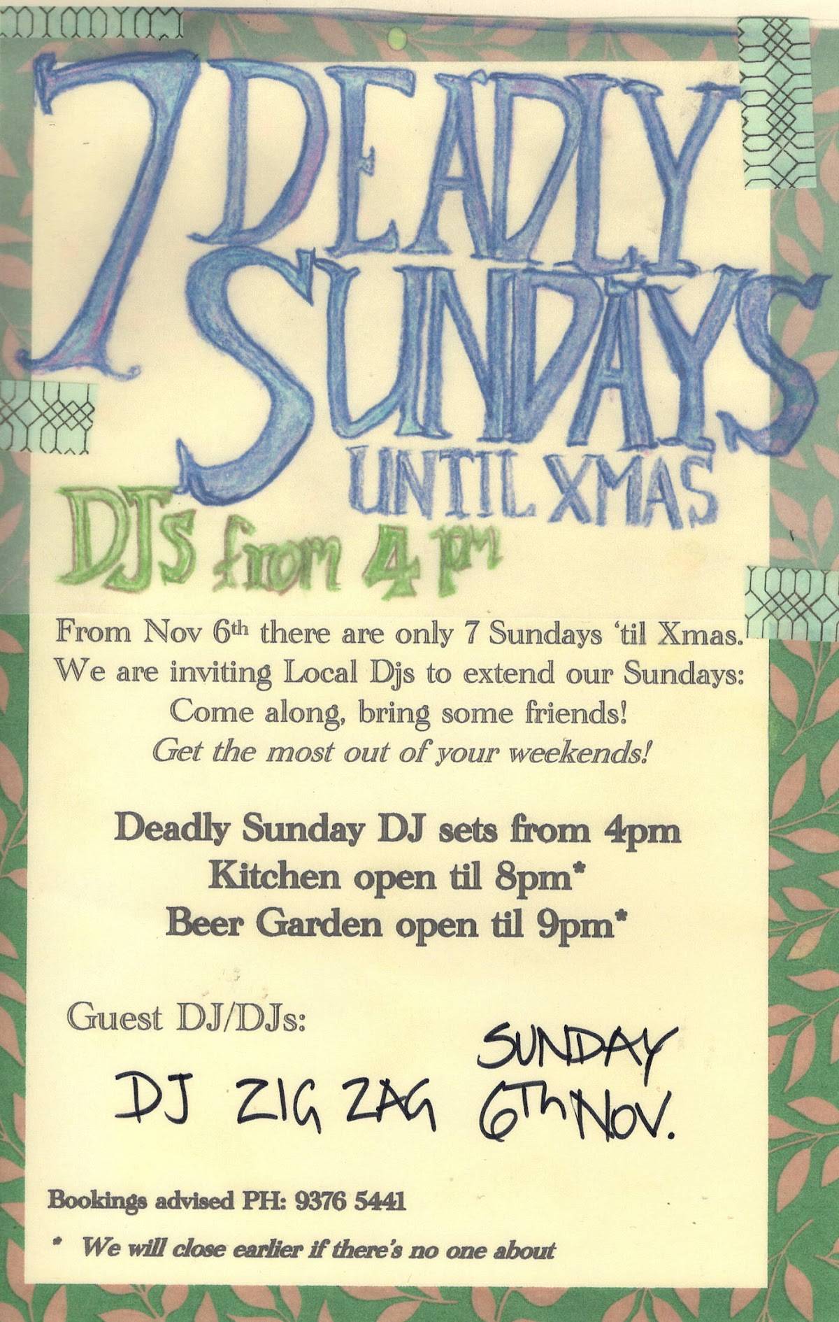 Menu at White Rabbit Record Bar, Kensington