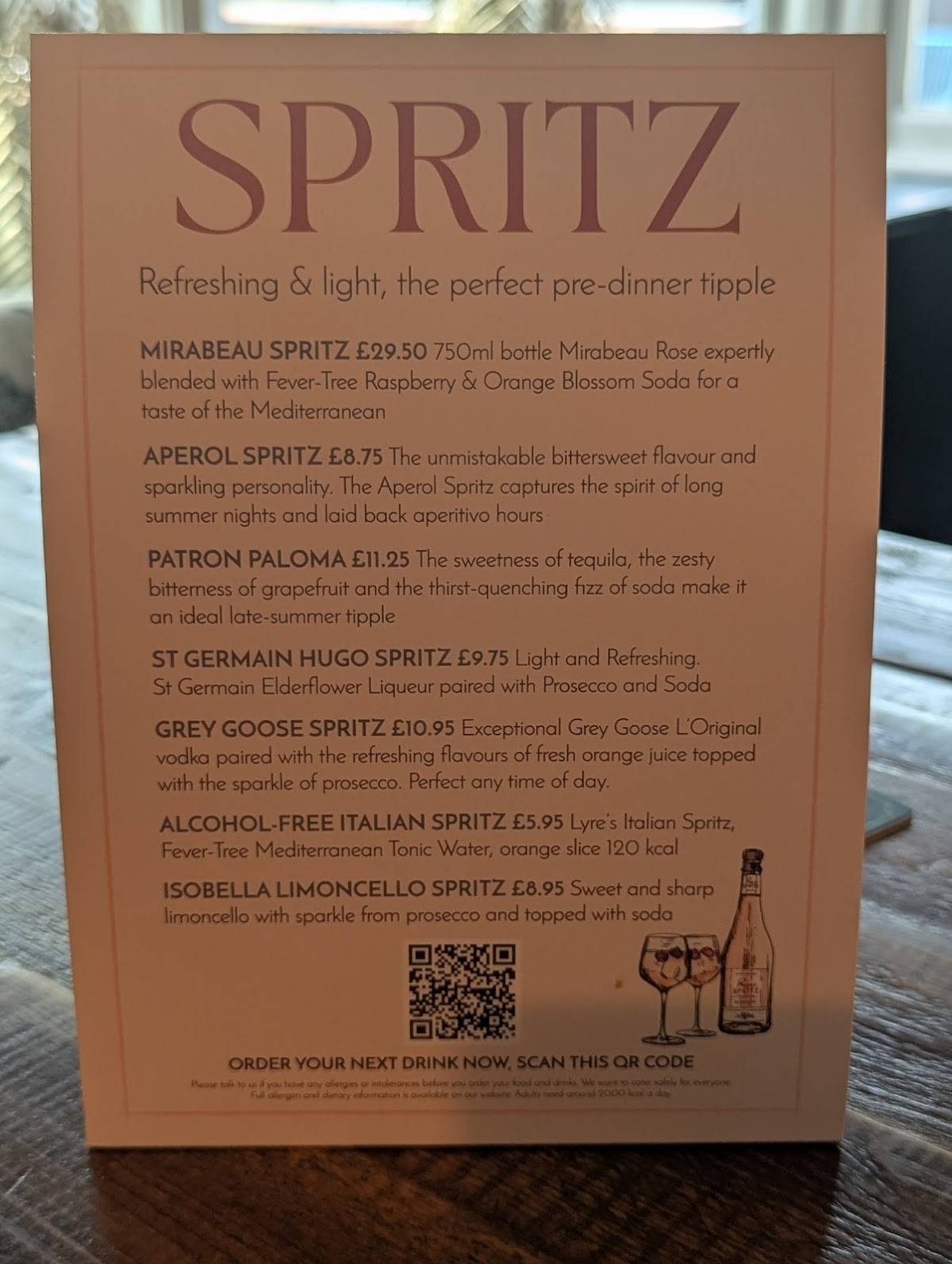 Menu at Wig & Walnut pub & bar, Northampton