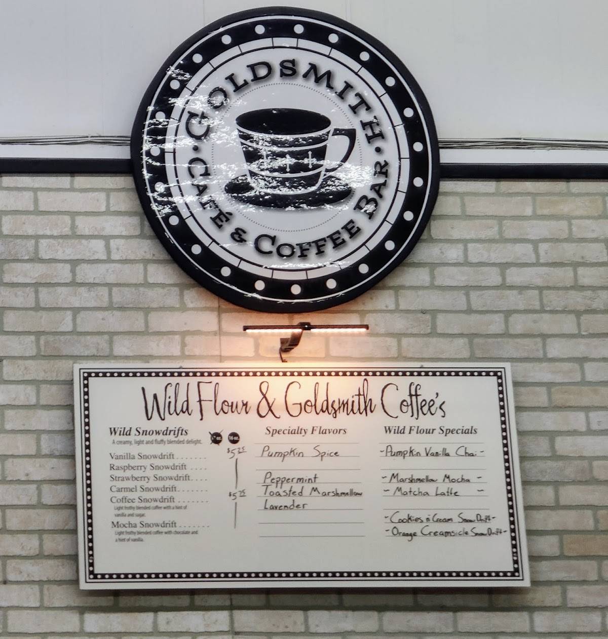 Menu at Wild Flour Bakery, Chippewa Falls
