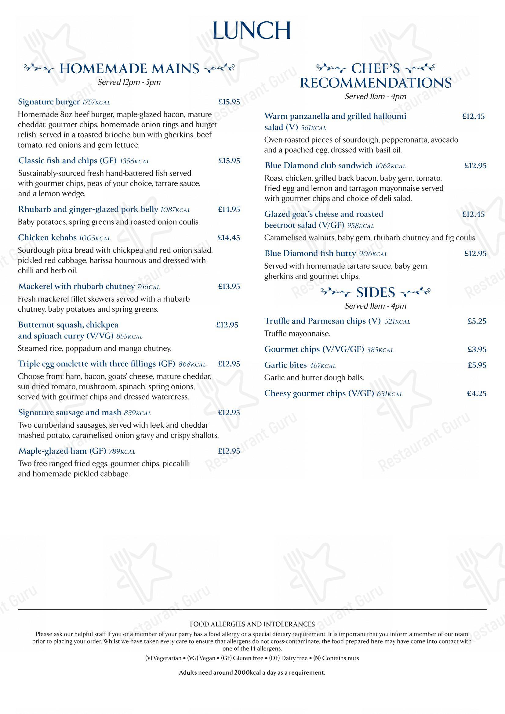 Menu at Wilton Garden Centre Riverside Restaurant, Salisbury