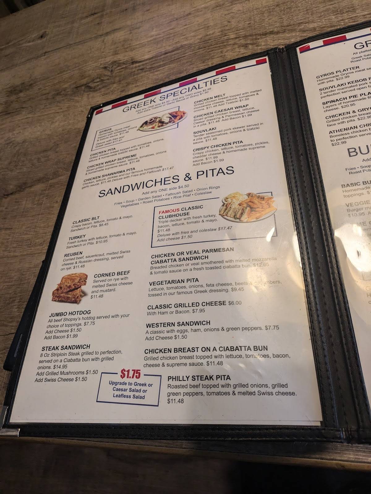 Menu at The Hungry Wolf Restaurant, Windsor