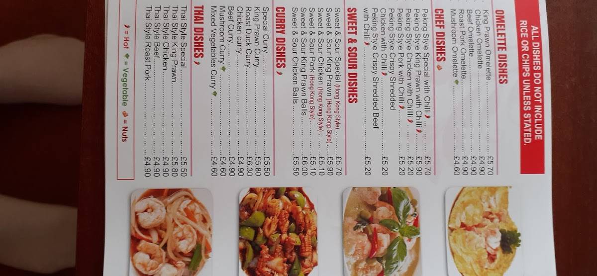 Menu at Wing Lee restaurant, Stockport, 414 Manchester Rd