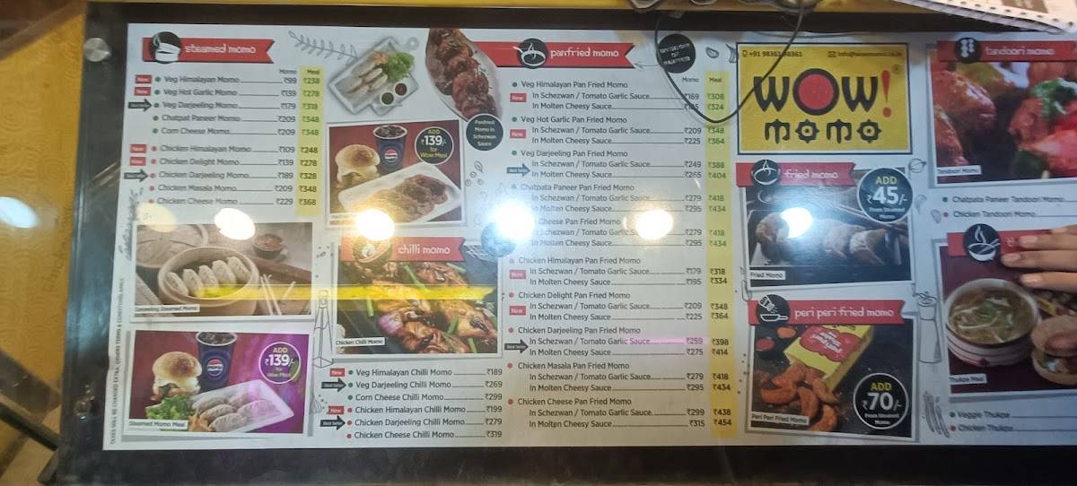 Menu at Wow! Momo, Kolkata, 53/5a