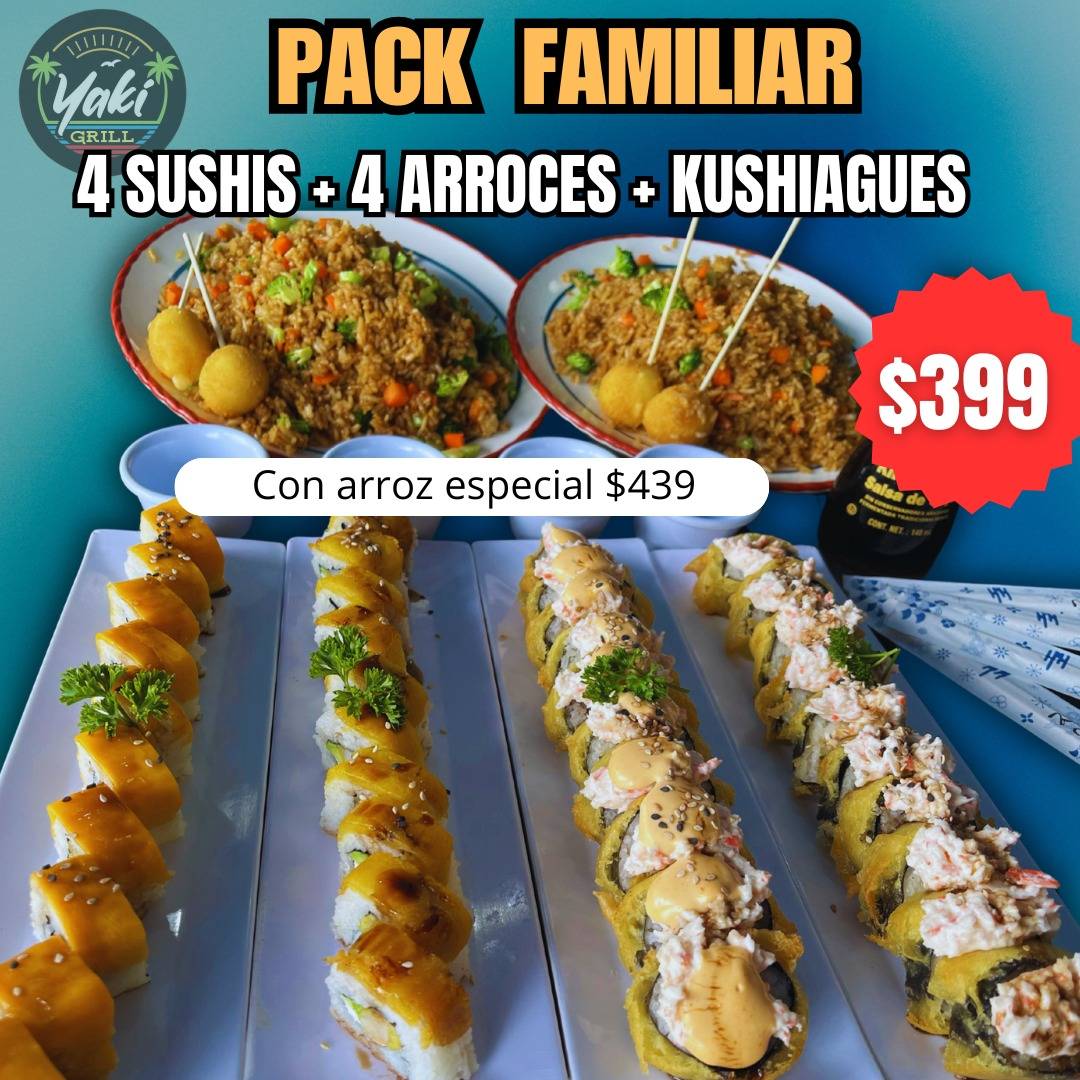 Carta del restaurante Yaki grill, Saltillo