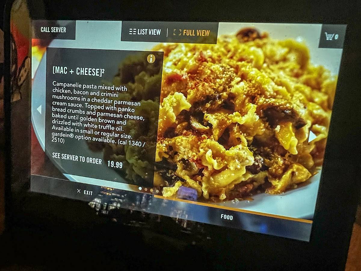 Menu at Yard House pub & bar, Boston, 126 Brookline Ave