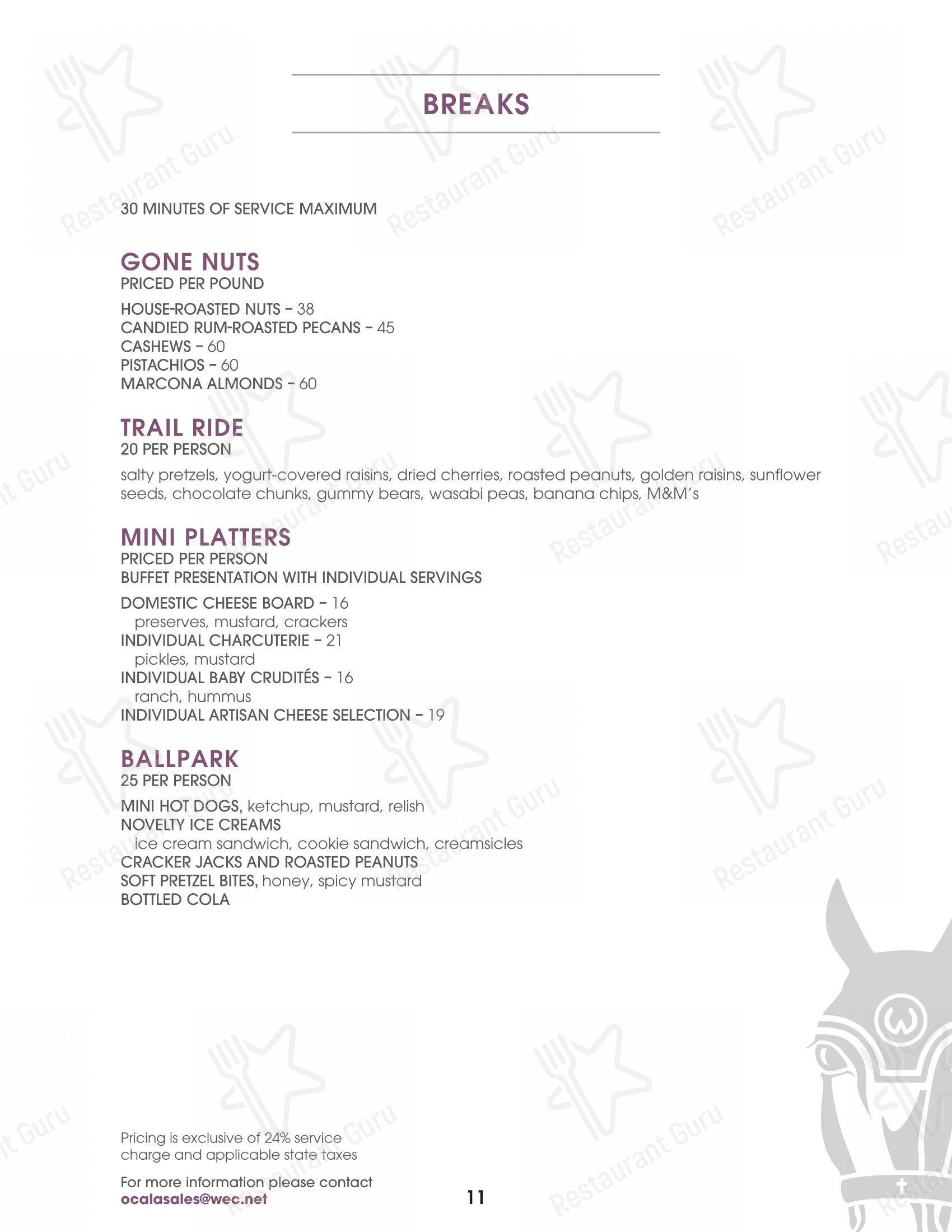 Menu at Yellow Pony Pub & Garden, Ocala