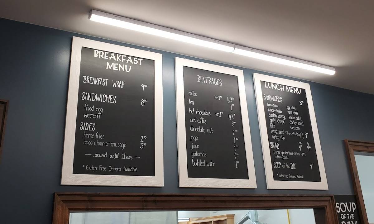 Menu at Your Neighbourhood Table restaurant, Canada, Side Rd 15 RR#3