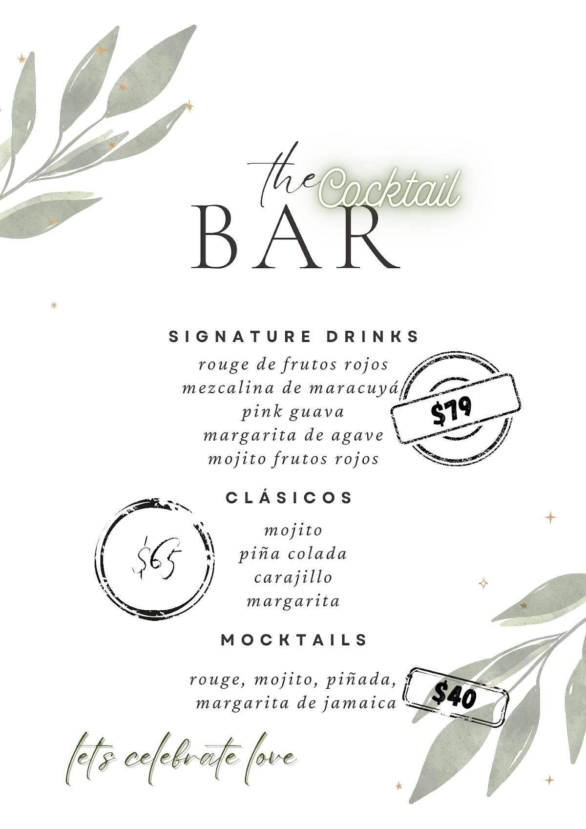 Carta de Yucca Pub, San Luis Potosi